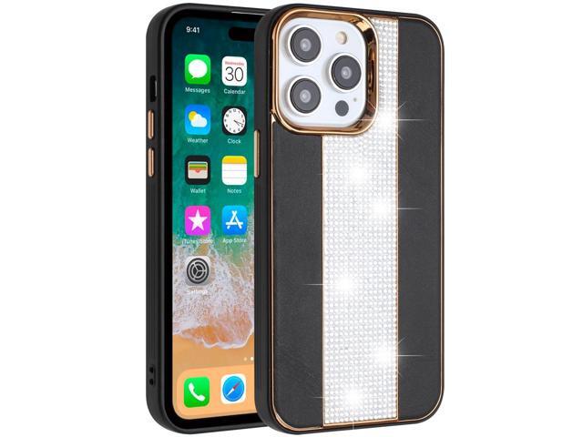 Click here for Luxury Crystal Leather Hybrid Case for iPhone 15 -... prices