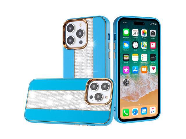 Click here for Luxury Crystal Leather Hybrid Case for iPhone 15 -... prices