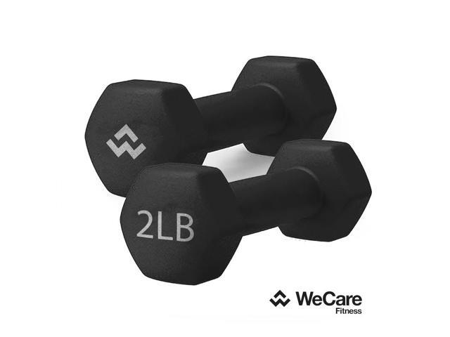 Click here for WeCare Neoprene Coated 2 Lbs Dumbbells for Non-Sli... prices