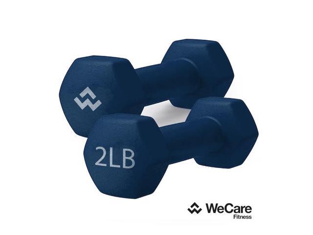 Click here for WeCare Neoprene Coated 2 Lbs Dumbbells for Non-Sli... prices