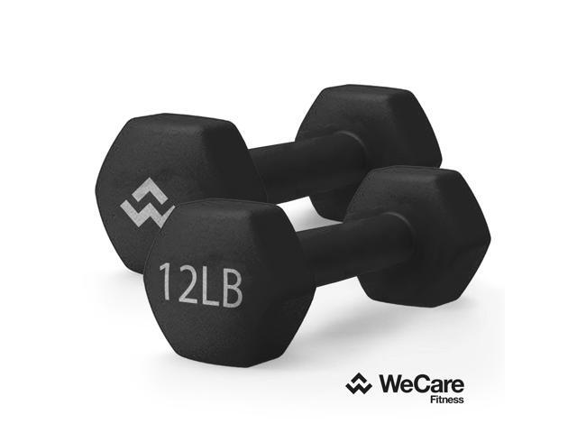 Click here for WeCare Neoprene Coated 12 Lbs Dumbbells for Non-Sl... prices