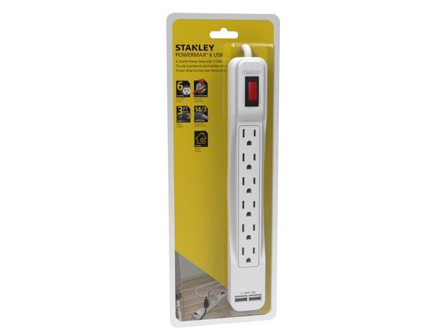 Click here for Stanley 30024 PowerMax USB  6-Outlet Power Strip w... prices