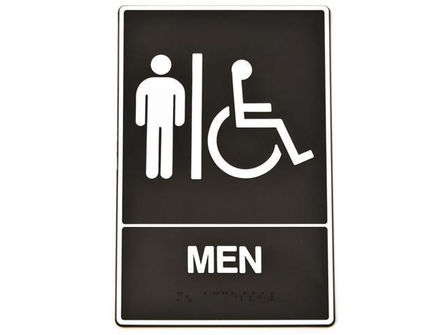 Click here for Hy-ko DB-1 Braille Men Handicap Access Sign - Pack... prices