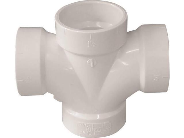 Click here for Charlotte Pipe 3 In. Double Sanitary DWV PVC Tee P... prices