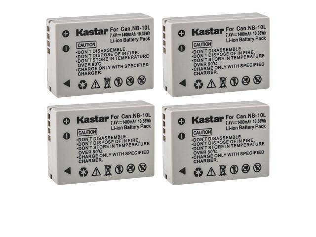 Click here for Kastar 4-Pack NB-10L Battery 7.4V 1400mAh Replacem... prices
