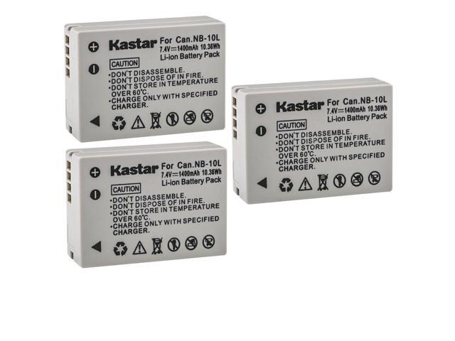 Click here for Kastar 3-Pack NB-10L Battery 7.4V 1400mAh Replacem... prices