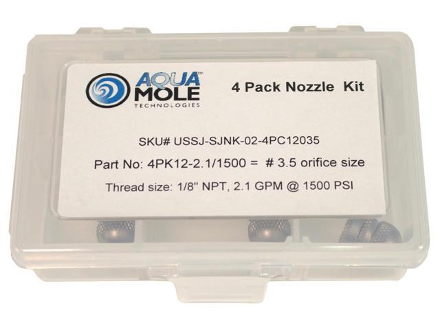 Click here for Aqua Mole Four Pack 1/8in. NPT Button Nose Sewer J... prices