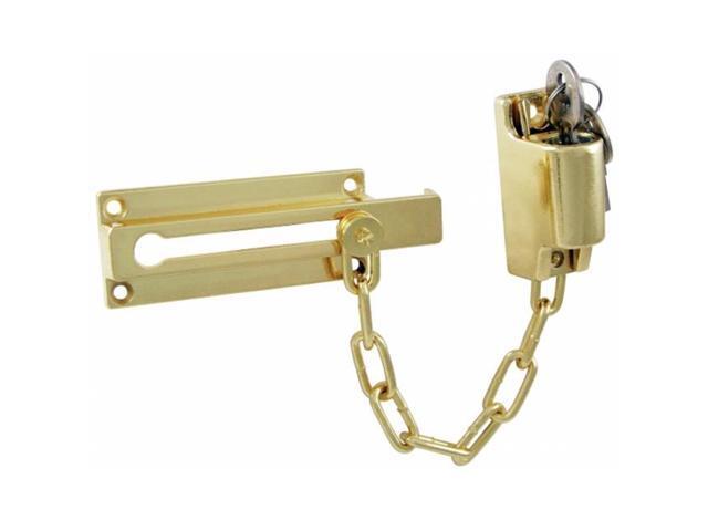 Click here for Ultra Brass Keyed Chain Door Guard 44810 prices