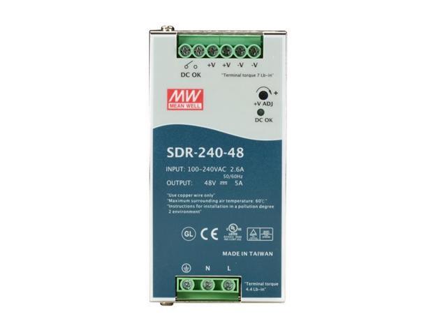 Click here for Black Box SDR-240-48 Din Rail Power Supply 240 Wat... prices