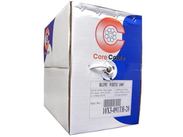 Click here for Bulk RG59/U Coaxial Cable  20 AWG  Solid Core  Cop... prices