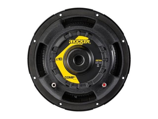 Click here for Kicker 43C104 10 inch Comp 4 Ohm SVC Subwoofer prices