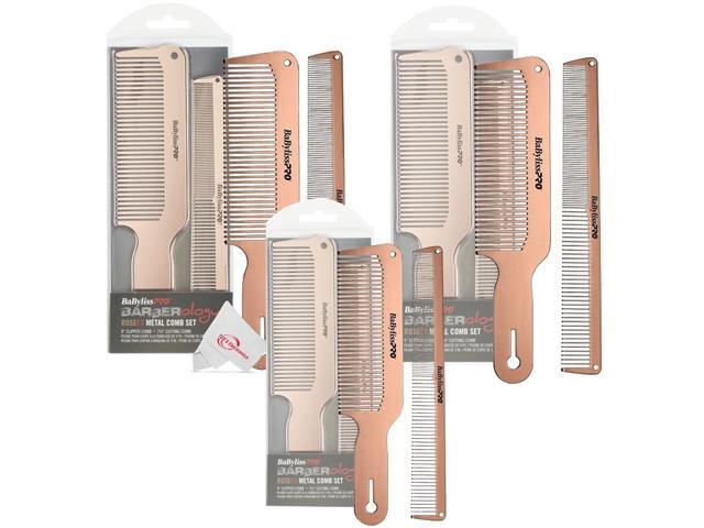 Click here for 3 Pcs BaByliss Pro Barberology RoseFX Metal Comb S... prices