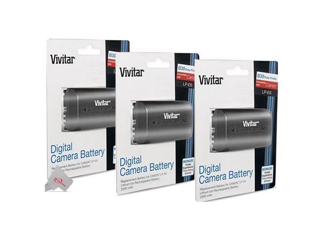 Click here for Three Packs Vivitar VIV-CB-E6 Replacement Battery... prices