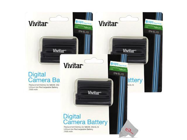 Click here for 3X Vivitar Nikon EN-EL15 Replacement Battery for N... prices
