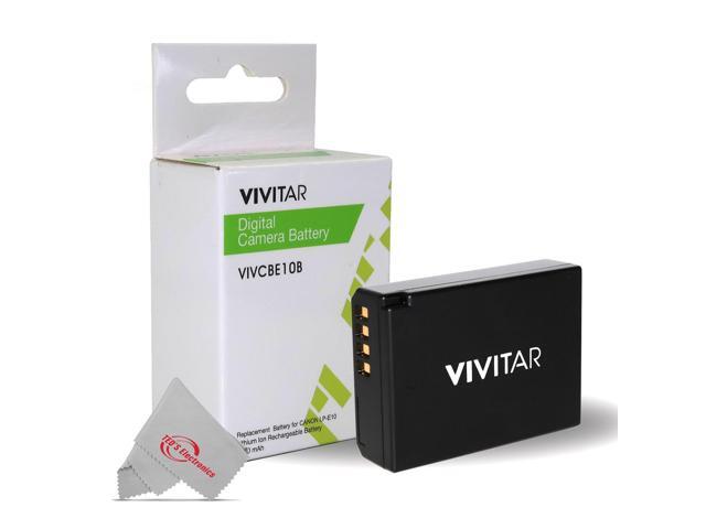 Click here for Vivitar CB-E10 7.4V and 1100 mAh Canon LP-E10 Li-i... prices