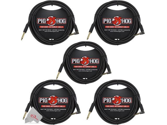 Click here for Pig Hog Black Woven Tour Grade Instrument Cable 1/... prices