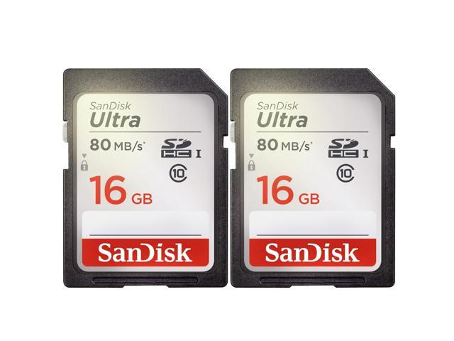 Click here for 2 Packs SanDisk Ultra 16GB Class 10 SDHC UHS-I Mem... prices