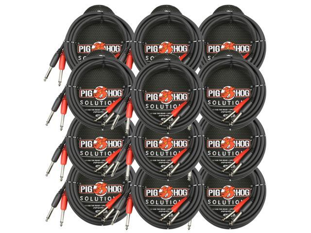 Click here for Pig Hog Dual 1/4 Mono (Male) Cable  10 ft PD-21410... prices
