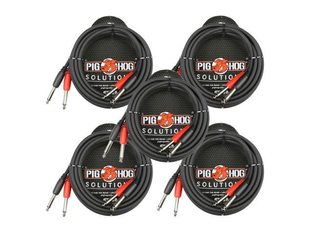 Click here for Pig Hog Dual 1/4 Mono (Male) Cable  10 ft PD-21410... prices