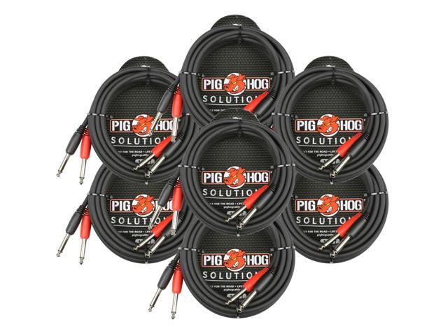 Click here for Pig Hog Dual 1/4 Mono (Male) Cable  10 ft PD-21410... prices