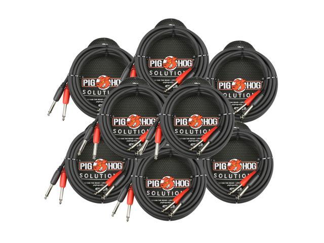 Click here for Pig Hog Dual 1/4 Mono (Male) Cable  10 ft PD-21410... prices
