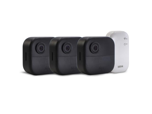 Blink Outdoor 4 Wireless Smart 1080p Security Camera with Two Year Battery Life – 3 Camera System - Black