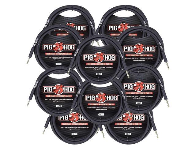 Click here for 10x Pig Hog Tour Grade 10ft Instrument Cable 1/4 t... prices