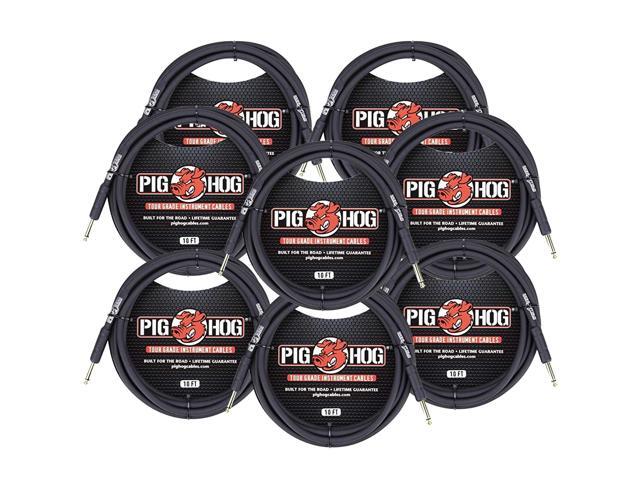 Click here for 8x Pig Hog Tour Grade 10ft Instrument Cable 1/4 to... prices
