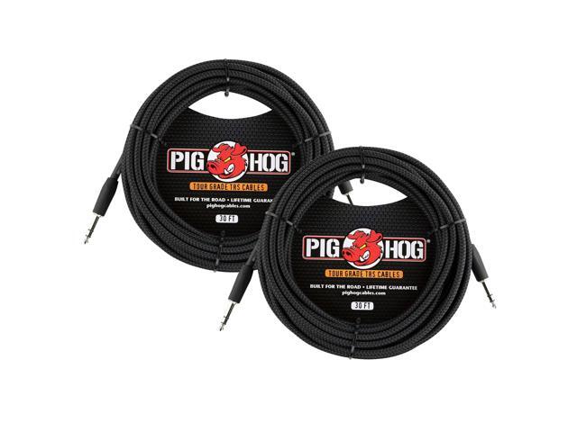 Click here for Pig Hog PTRS30BK Black Woven TRS Cable 30ft - 2 Pa... prices