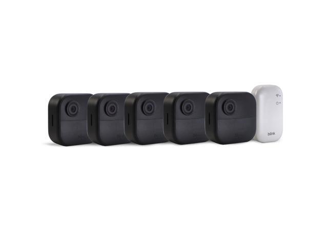 Blink Outdoor 4 Wireless Smart 1080p Security Camera with Two Year Battery Life â 5 Camera System - Black