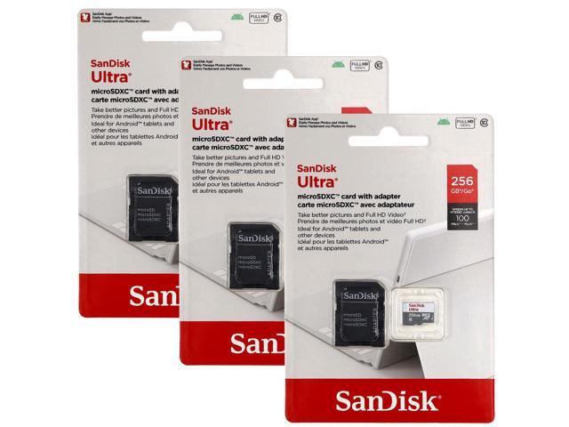 Click here for 3-Pack Sandisk Ultra 256GB 100MB/s Class 10 Micro... prices