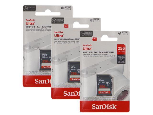 Click here for 3x SanDisk Ultra 256GB UHS-I 100MB/s Class 10 SDXC... prices