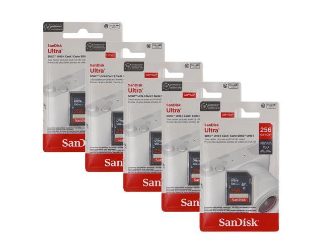 Click here for 5x SanDisk Ultra 256GB UHS-I 100MB/s Class 10 SDXC... prices