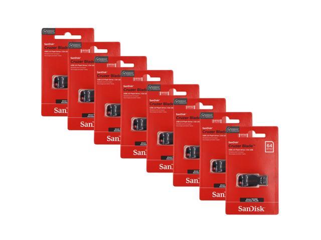 Click here for 8x SanDisk Cruzer Blade USB Flash Drive - 64GB (Re... prices