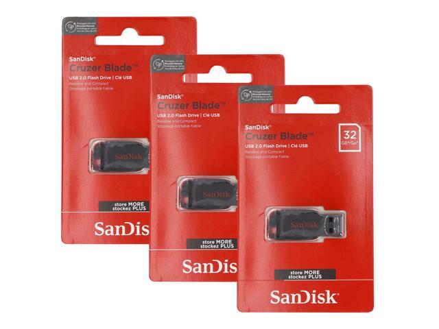 Click here for 3x SanDisk Cruzer Blade USB Flash Drive - 32GB (Re... prices