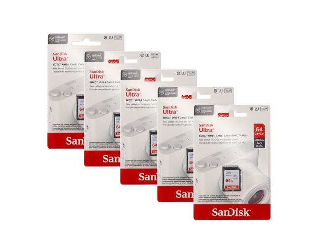 Click here for 5x SanDisk 64GB Ultra SDXC UHS-I Memory Card - Up... prices