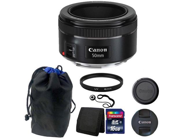 Click here for Canon EF 50mm f/1.8 STM Lens + 49mm UV Filter + Le... prices