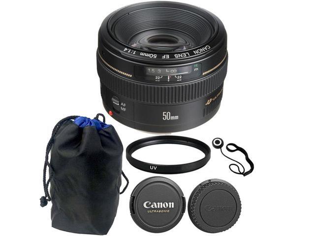 Click here for Canon EF 50mm f/1.4 USM Lens + 58mm UV Filter + Po... prices