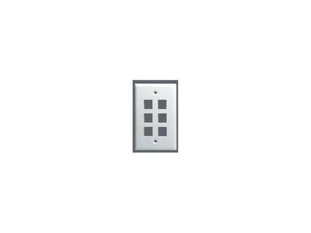 Click here for DataComm Keystone Plate 6 Port Gray prices
