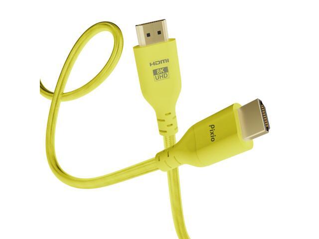 Click here for Pixio 8K HDMI 2.1 Yellow Braided Cable Ultra High... prices