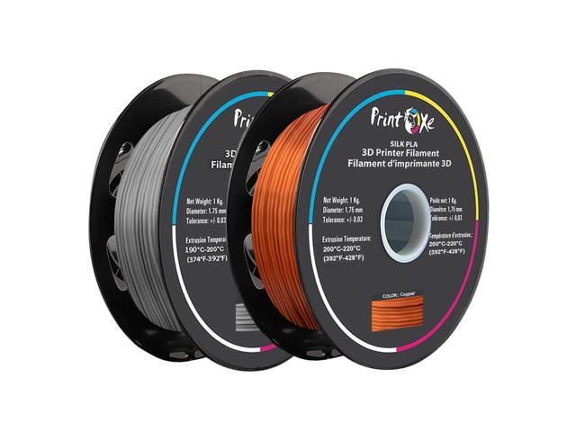 Click here for PrintOxe 3D PLA like SILK Filament 2 Packs of Silv... prices