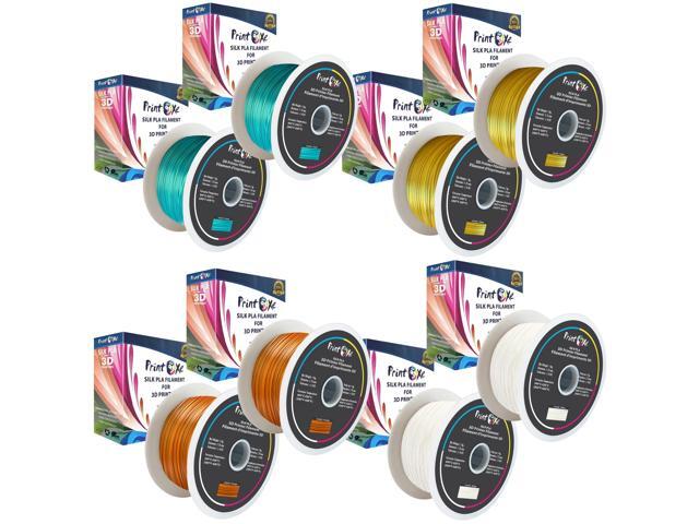 Click here for 3D PLA like SILK Filament 8 Packs 2 White  2 Orang... prices