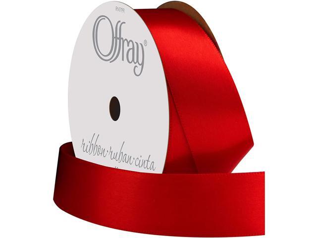 Click here for Offray Single Face Satin Ribbon Red prices