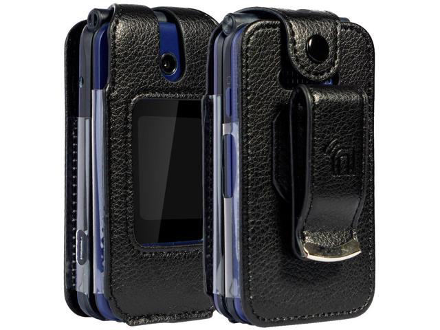 Click here for Black Vegan Leather Case Belt Clip for Cingular Fl... prices