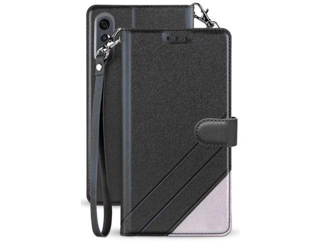 Click here for Black Wallet Case ID Card Slot Wrist Strap Lanyard... prices