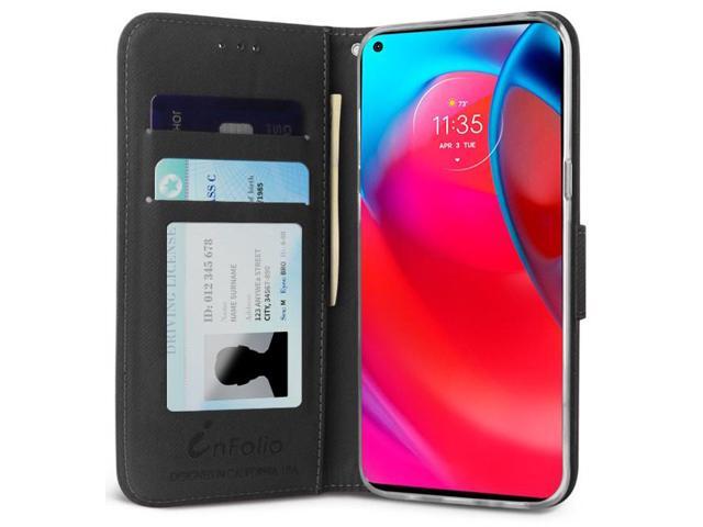 Click here for Black/Brown Wallet Case Card ID Slot and Wrist Str... prices