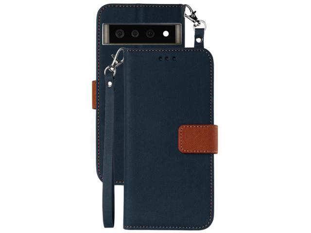 Click here for Navy/Brown Wallet Case Credit Card ID Slot Lanyard... prices