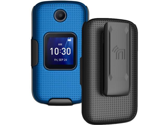 Click here for Cobalt Blue Grid Case Cover and Belt Clip for Alca... prices