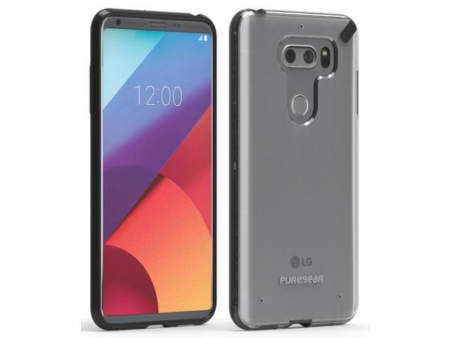 Click here for LG V30 PUREGEAR SLIM SHELL CASE - CLEAR/BLACK prices