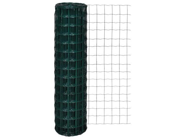 Click here for vidaXL Euro Fence Steel 32.8ft x 4.9ft Green Garde... prices